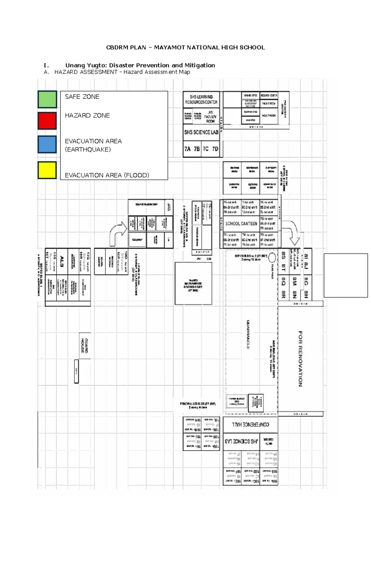 CBDRM Plan for Mayamot National High School: Disaster Preparedness ...