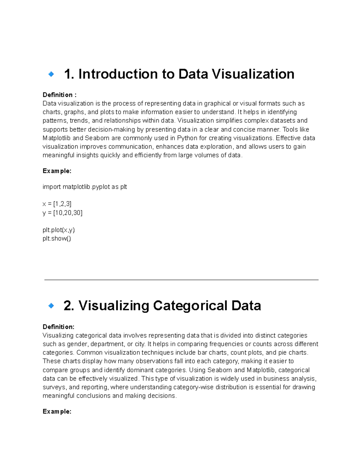 Unit 7 - Data Visualization Techniques and Applications - Studocu