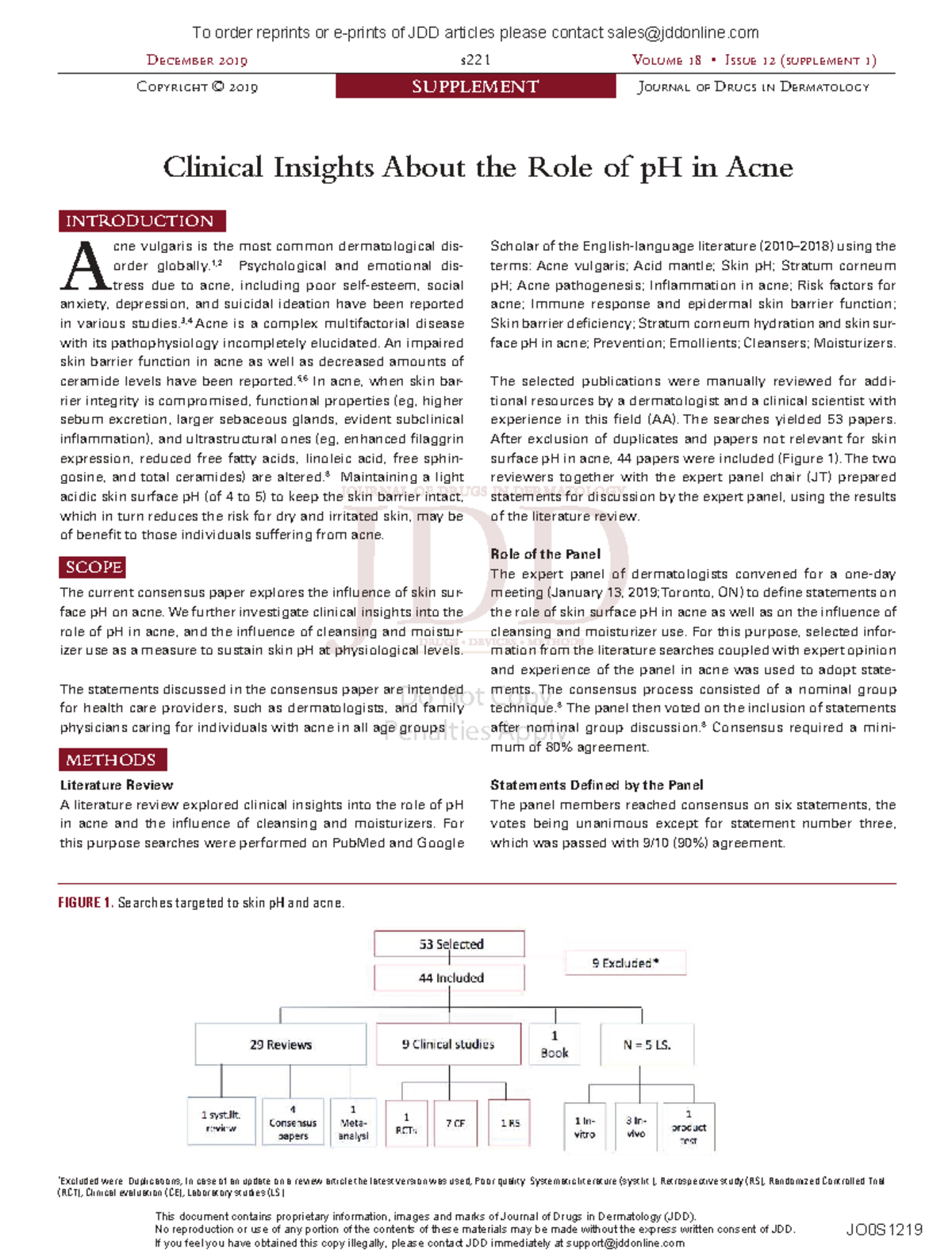 Clinical Insights on Skin pH in Acne: JDD DEC 2019 Volume 18 Issue 12 ...