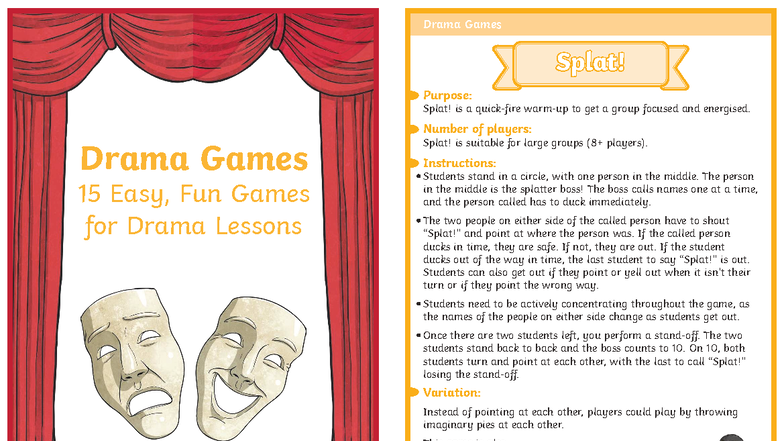 Nz-a-261 Drama Games: Engaging Teaching Ideas for Students - Studocu