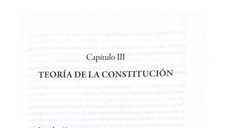 Teoría de la Constitución: Introducción y Conceptos Clave - Studocu