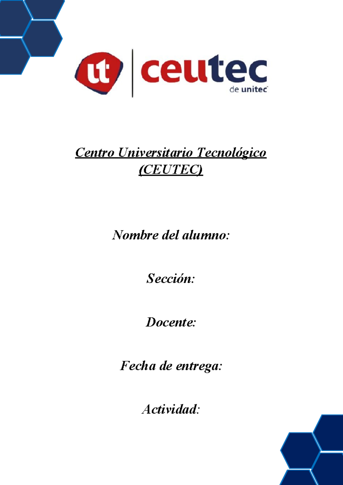 Portada ceutec - copia - Psicología General - Centro Universitario ...