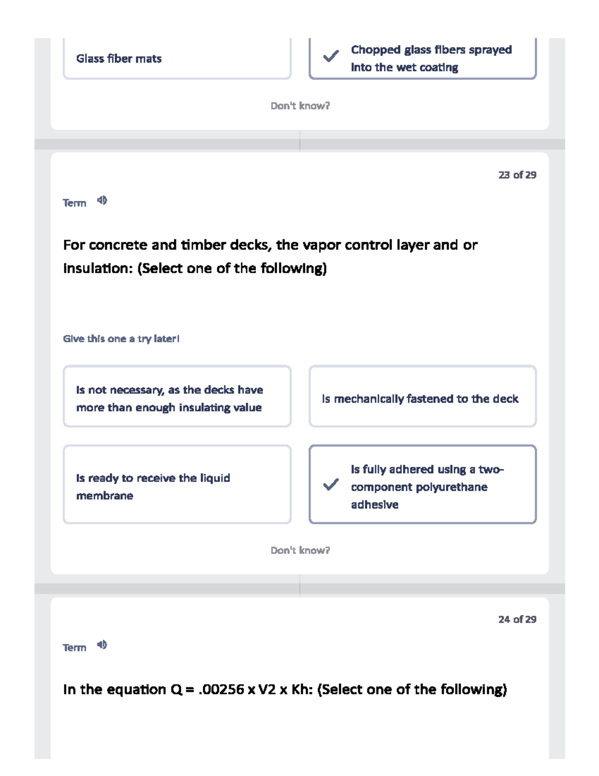 Roof Technology and Science I & II - Exam Questions & Answers - Studocu