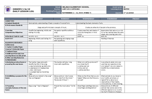 Detailed Lesson PLAN IN Grade 5 Science - DETAILED LESSON PLAN IN GRADE ...