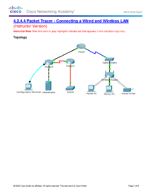 2.2.3.4 Packet Tracer - Configuring Initial Switch Settings - 2.2.3 Packet Tracer - Configuring ...