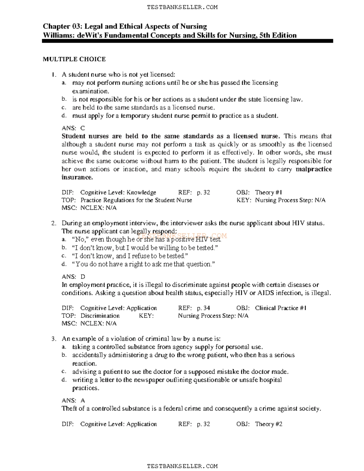 chapter 41 Questions - TESTBANKSELLER Chapter 41: Common Psychosocial ...