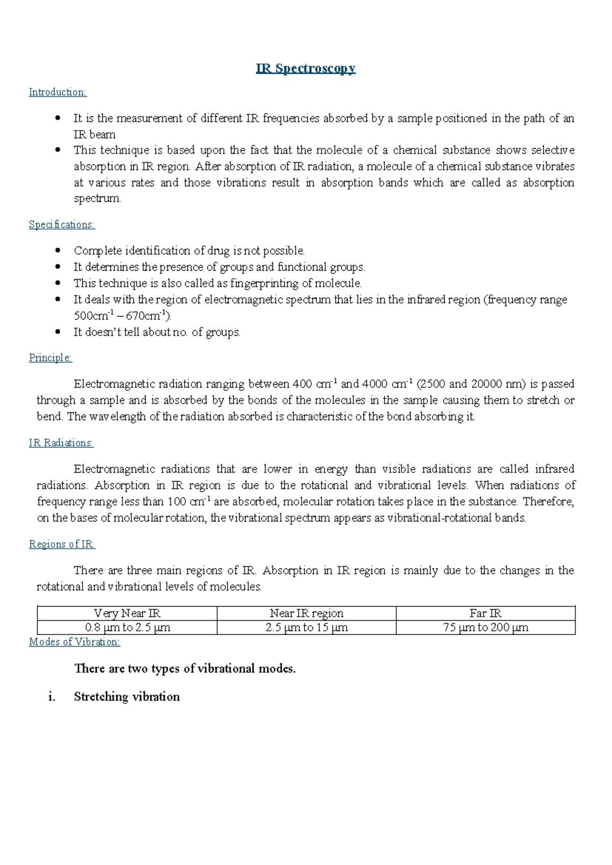 IR Spectroscopy - Infrared spectrometry - IR Spectroscopy Introduction ...