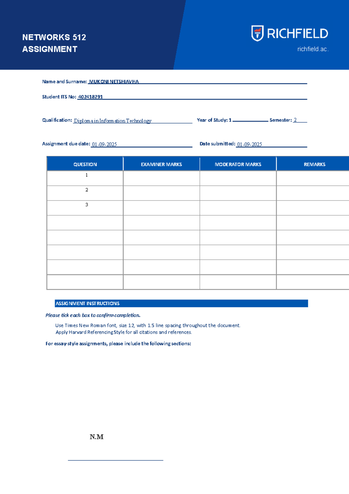 NETWORKS 512 ASSIGNMENT: Understanding Protocols & Social Engineering - Studocu