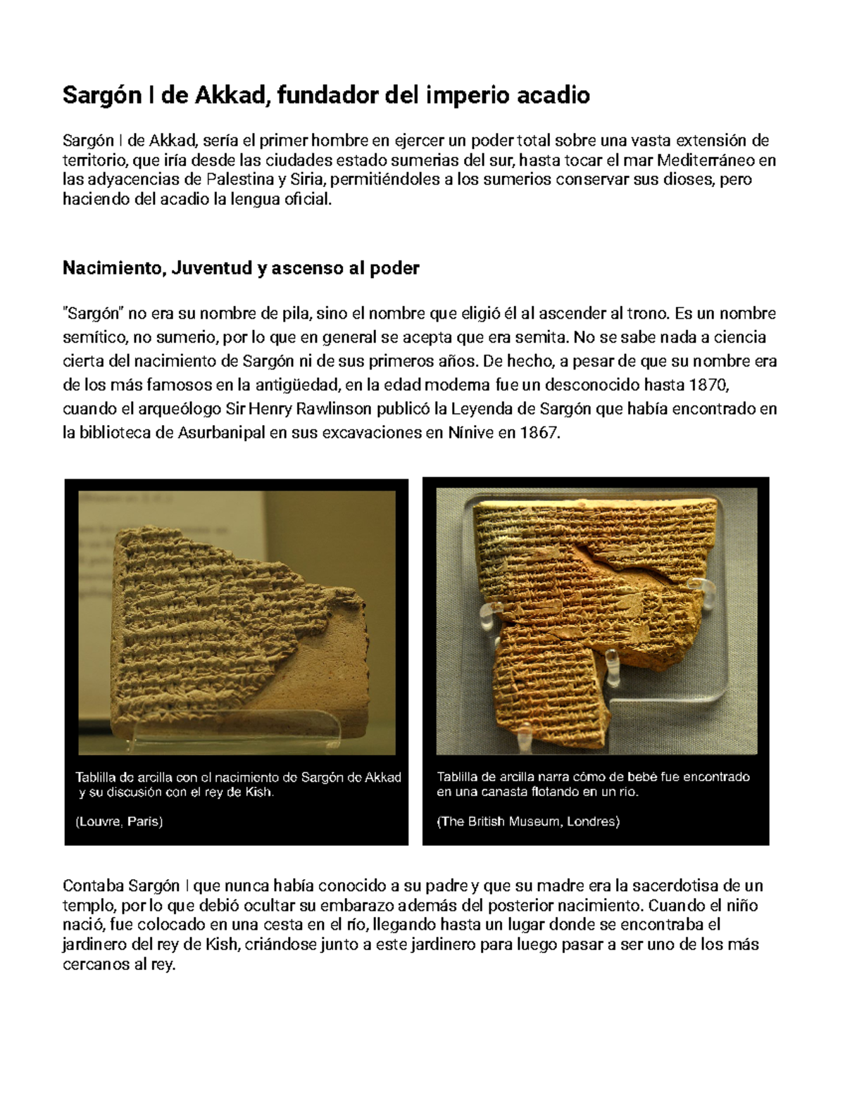 1 Sargón I de Akkad: Fundador del Imperio Acadio y su Legado Historico ...