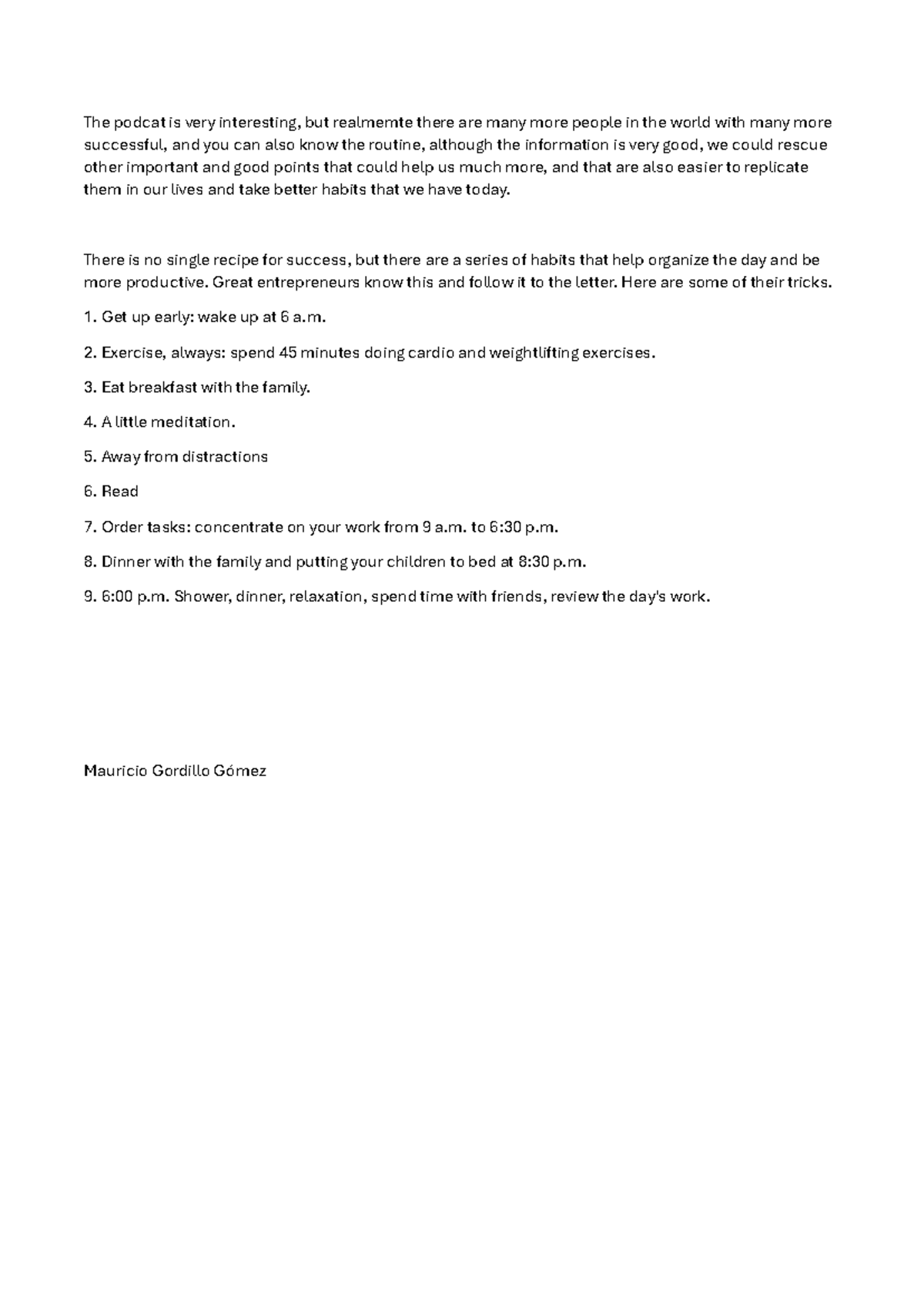 2. Integrative Activity: Successful Habits for Productivity - Studocu