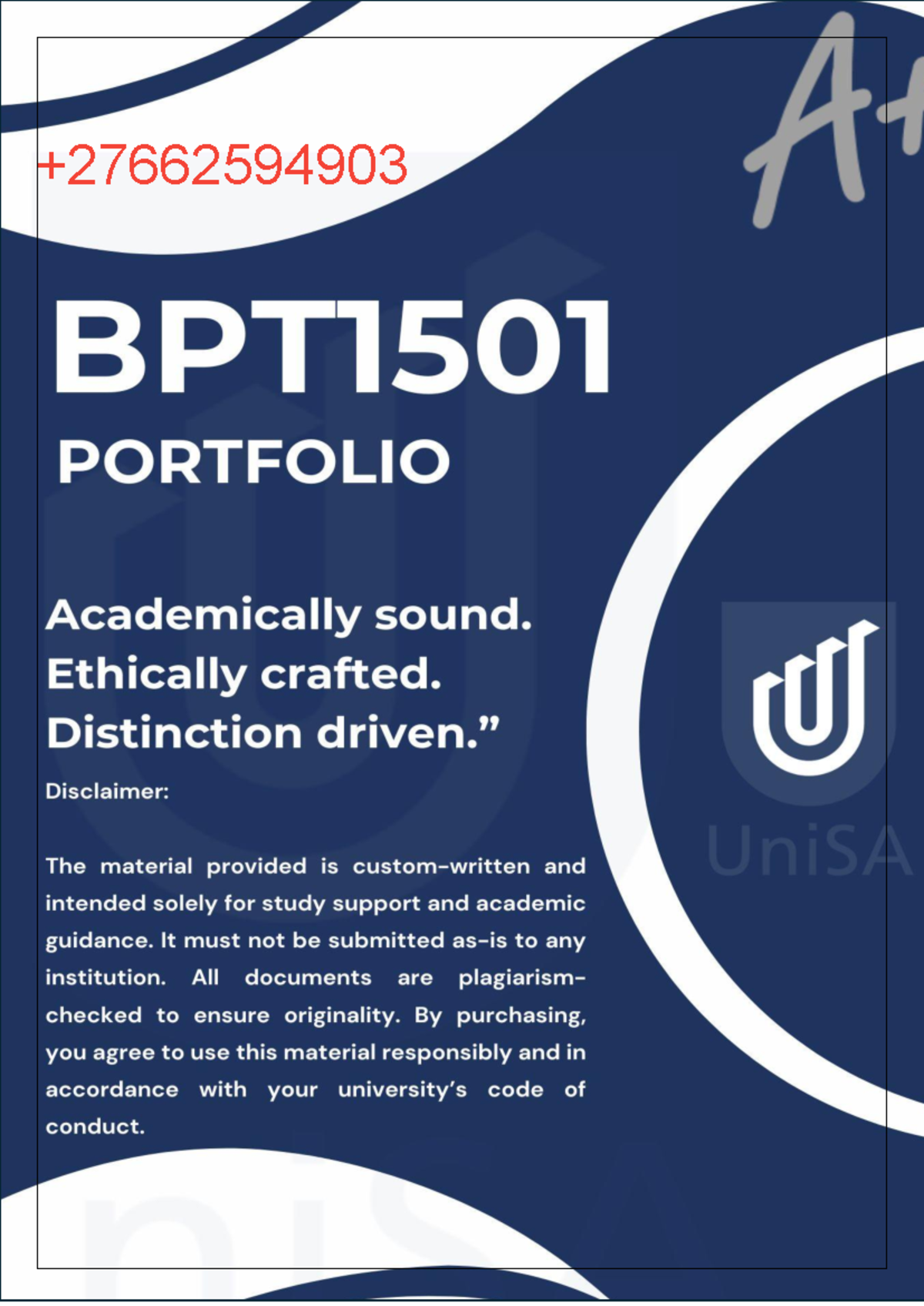 BPT1501 Assignment 07: Portfolio Answers on Professionalism - Studocu