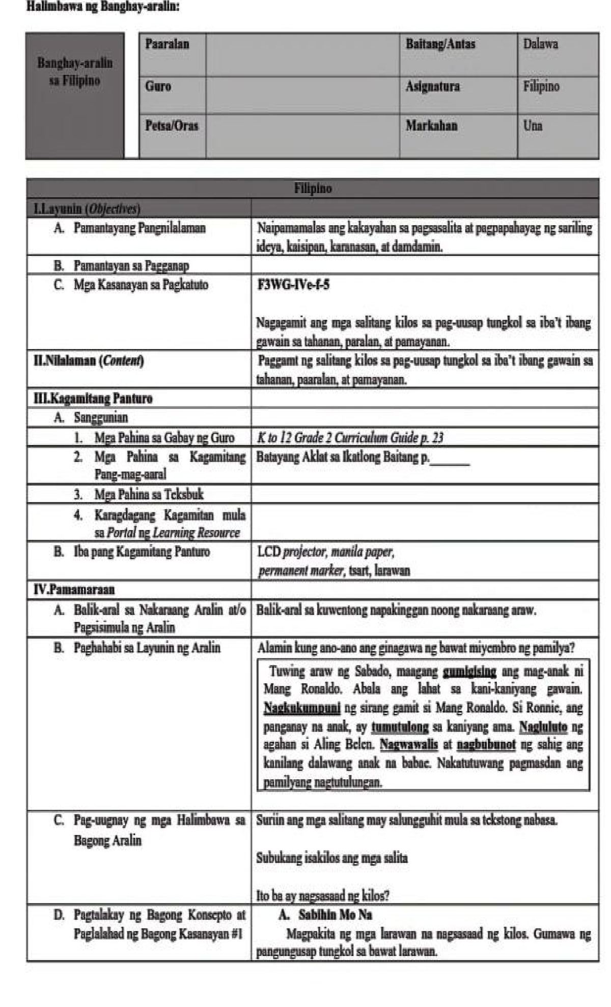 Mirror mirror - None - Halimbawa ng Paaralan Dalawa su Filipino Guro ...