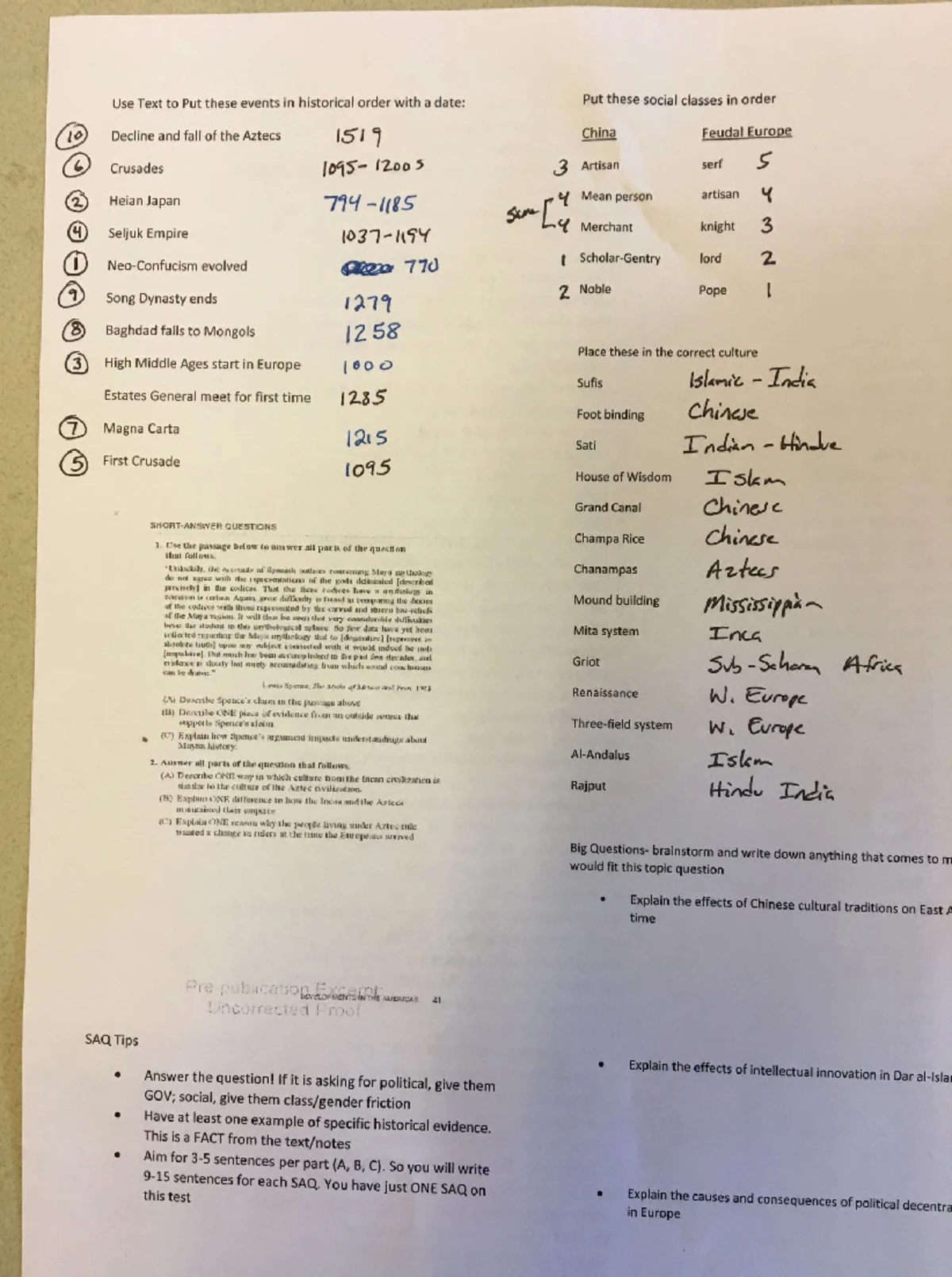 World History Unit 6 Study Guide: Imperialism & Economic Changes (1750 ...