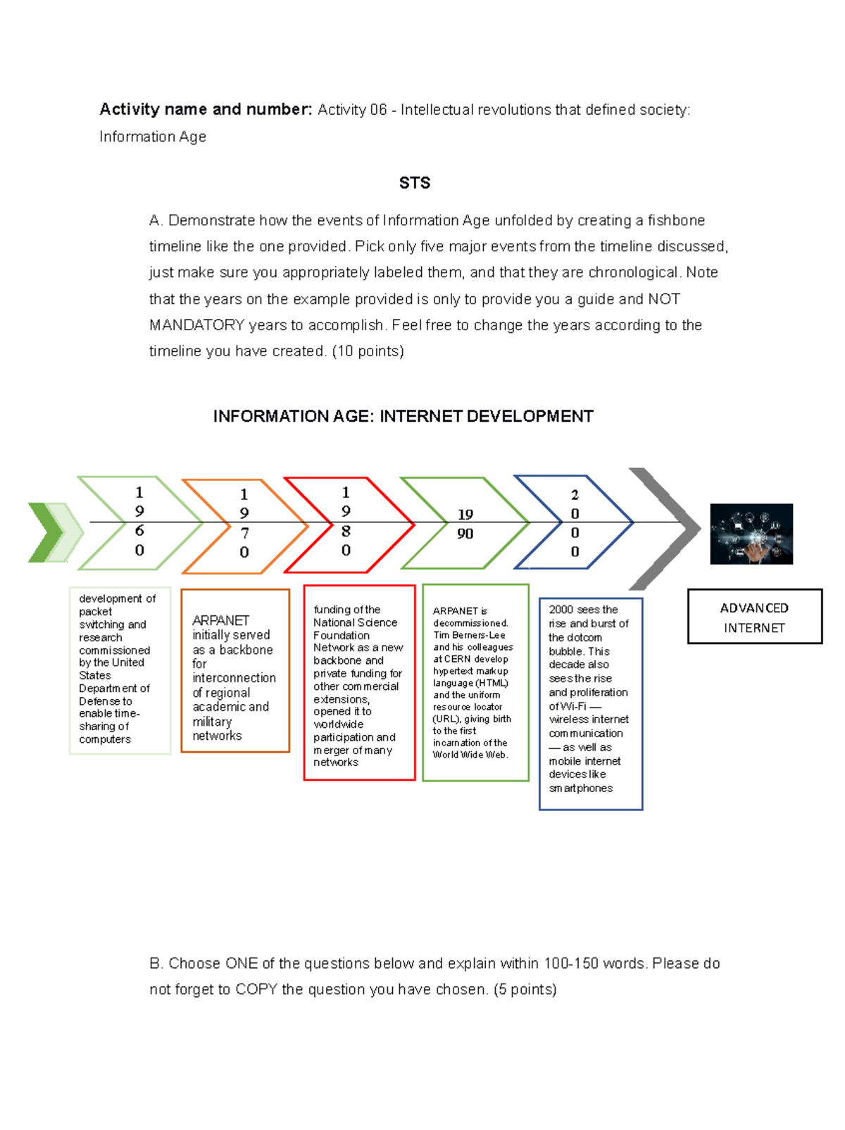 STS Activity 06: Intellectual Revolutions & the Information Age - Studocu