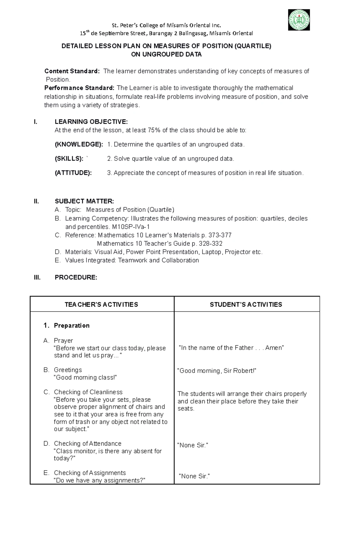Grade-11-null-and-alternative-hypotheses compress - A Lesson Plan in Teaching Concepts of Null ...