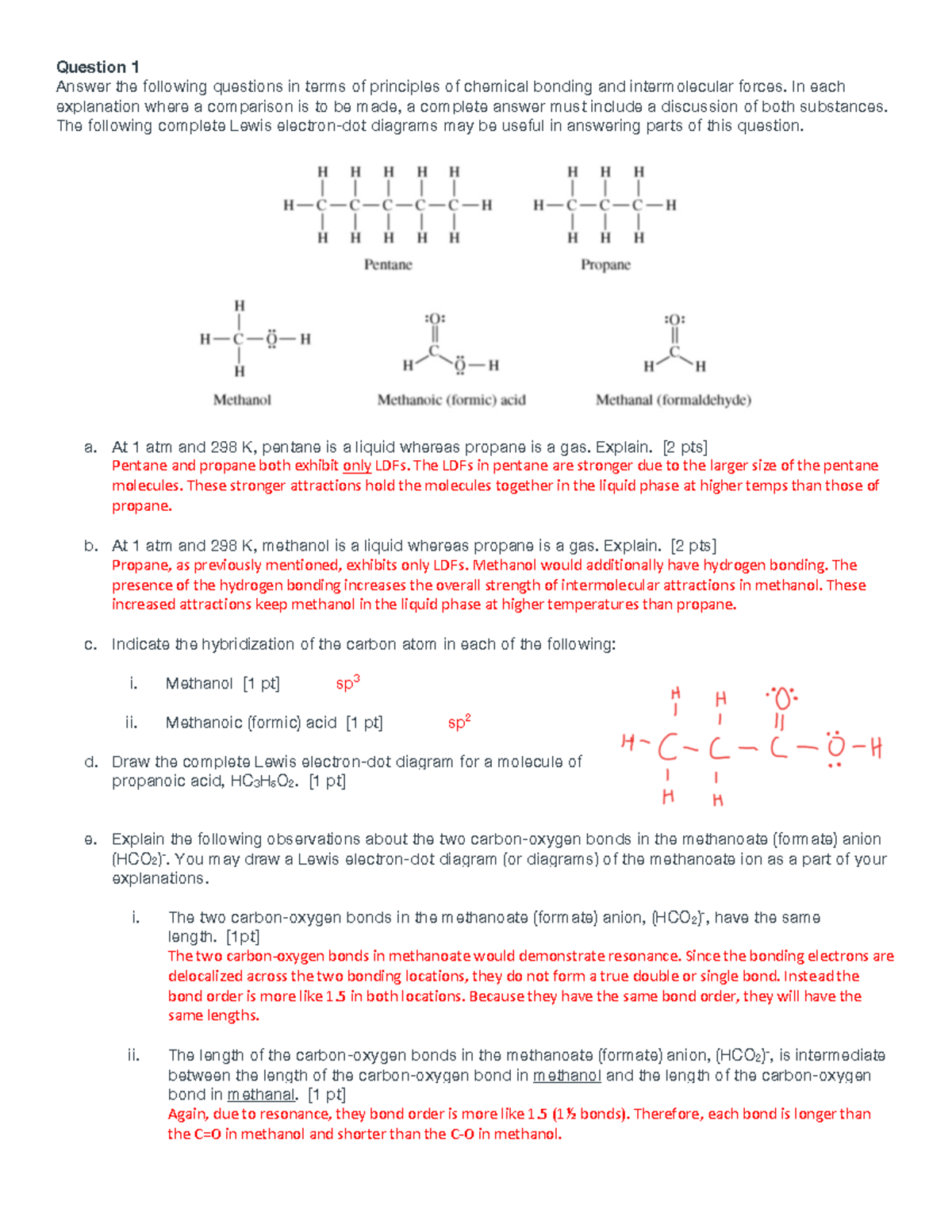 AP Chemistry Review - Key Concepts on Bonding Principles and Forces ...