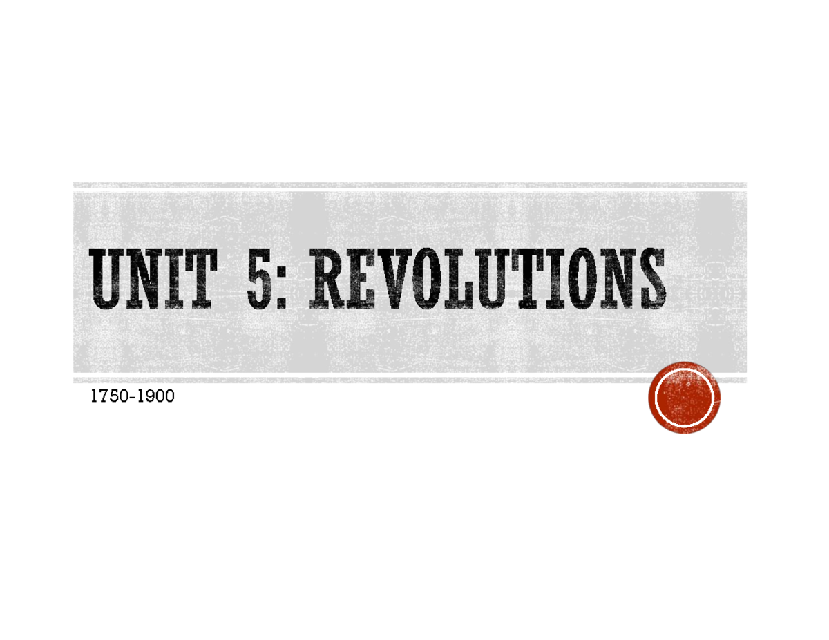 AP World History Unit 5: Enlightenment's Impact on Revolutions (1750 ...