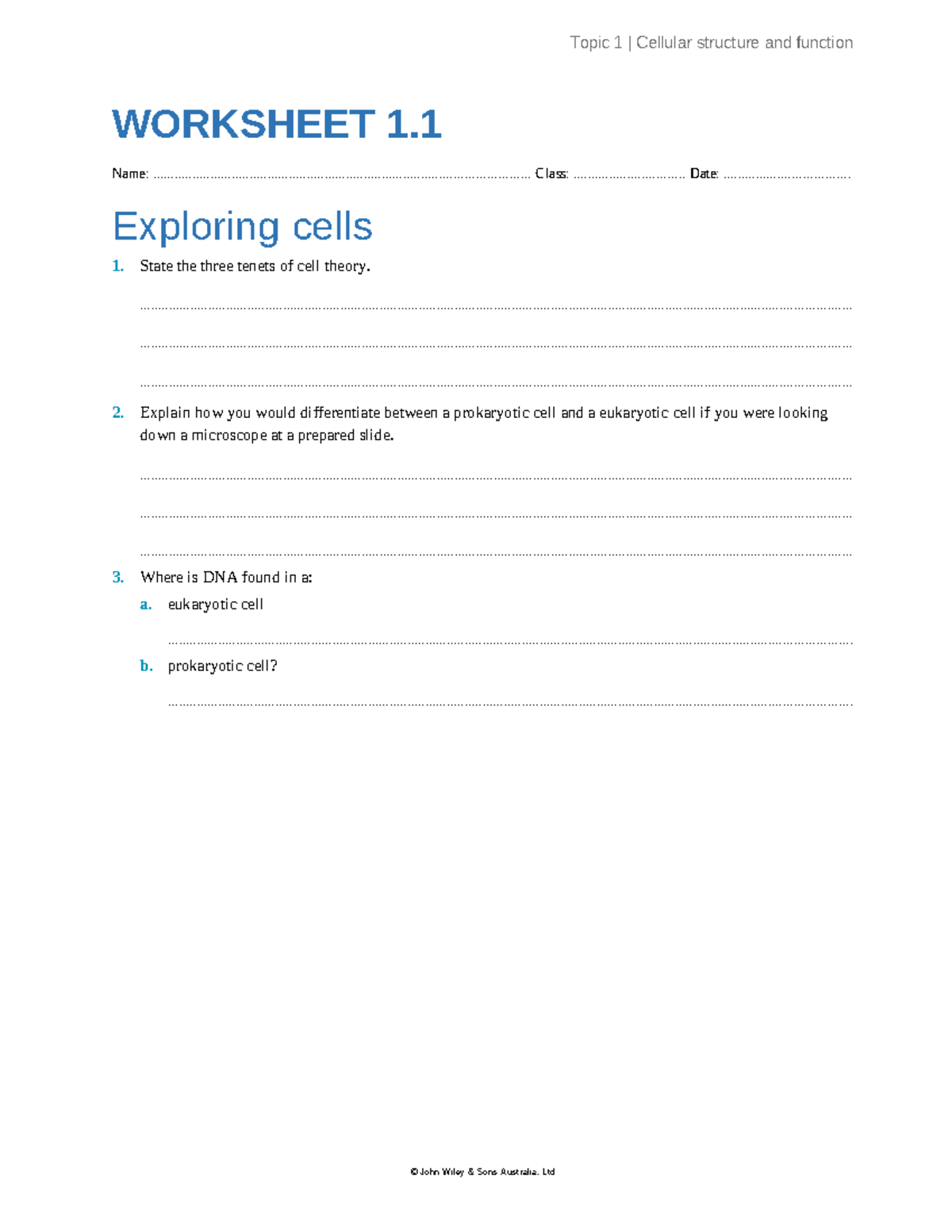 Ewbk-7186 - Exploring Cell Theory and Cell Types Worksheet - Studocu
