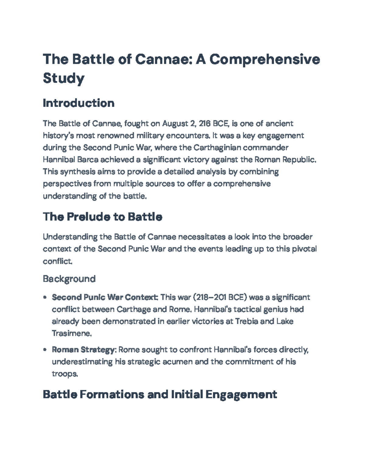 The Battle of Cannae: Analyzing the Tactical Mastery of Hannibal ...