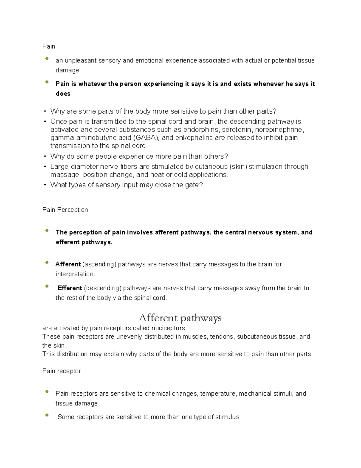 C8 Pain Management: Understanding Pain Perception and Control - Pain ...