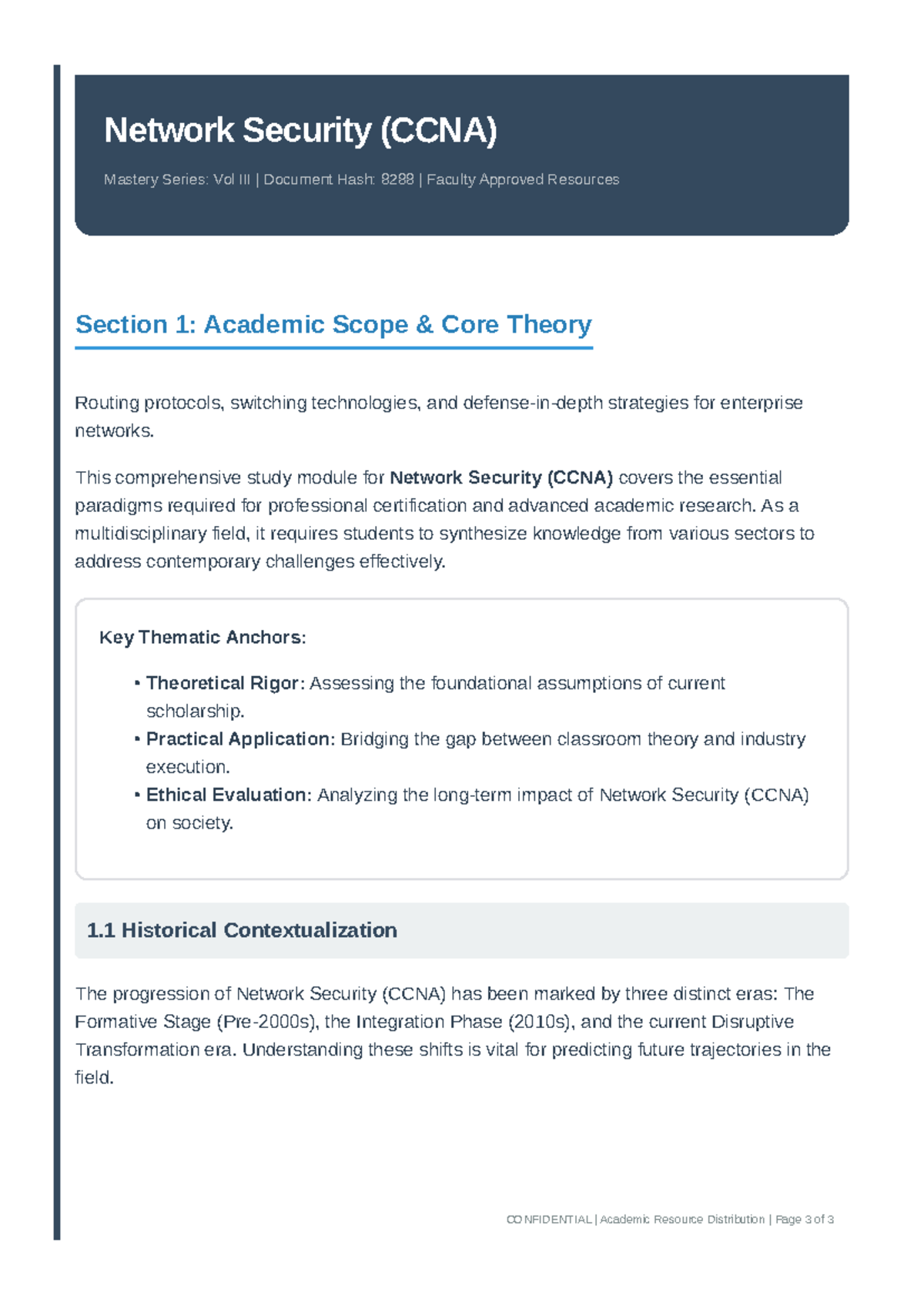 Network Security (CCNA) Master Notes: Comprehensive Study Guide - Studocu