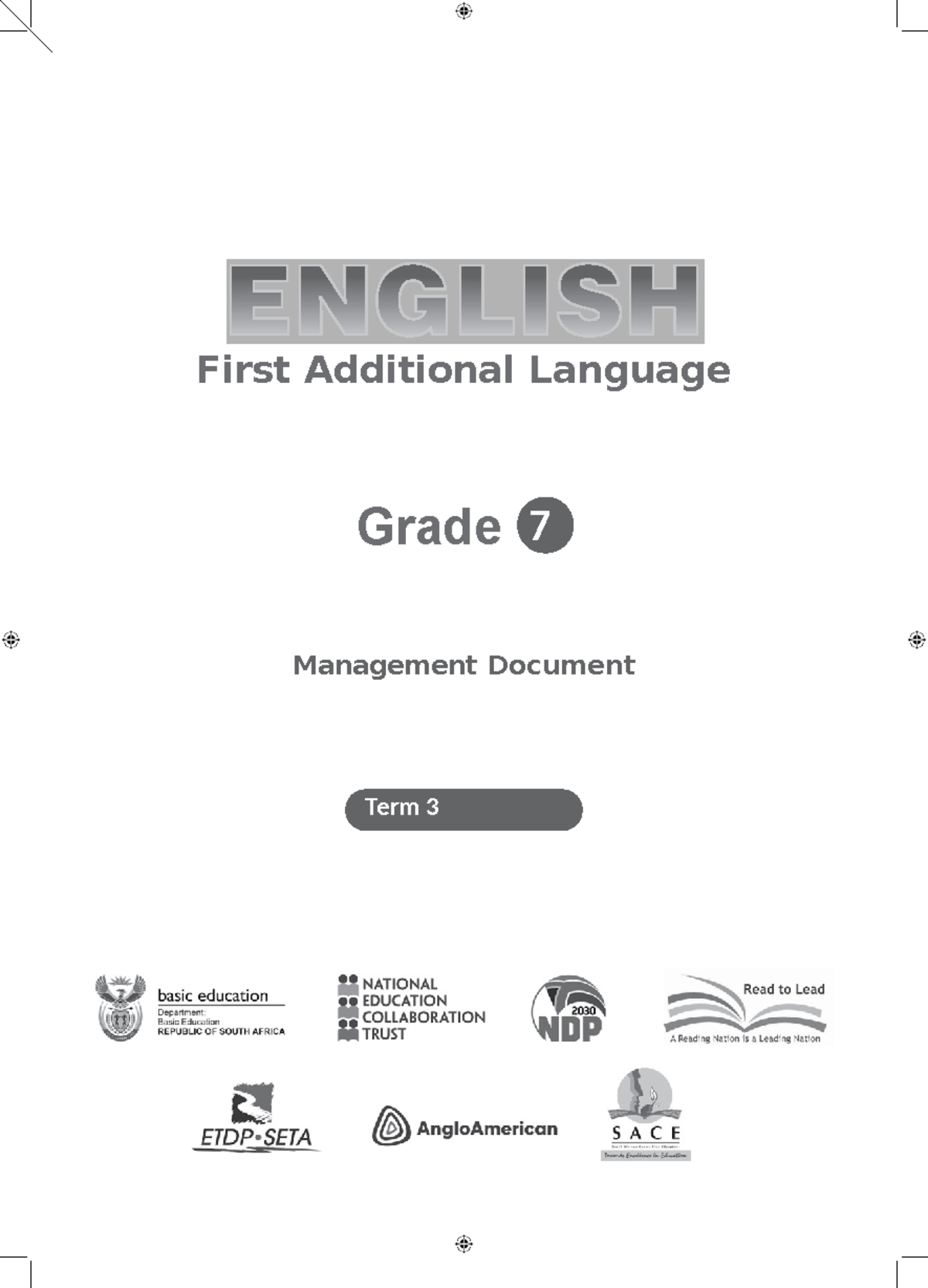 Grade 7 EFAL Management Document: Term 3 Overview 2022 - Studocu