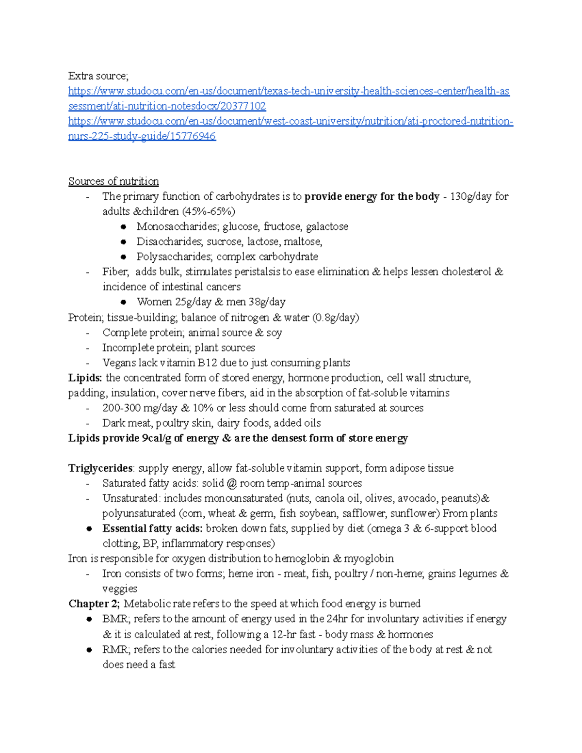 ATI Nutrition Exam Study Guide: Key Concepts & Guidelines - Studocu