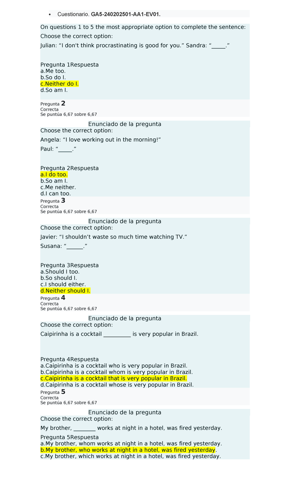 Cuestionario GA5-240202501-AA1-EV01: Opciones Correctas y Respuestas - Studocu