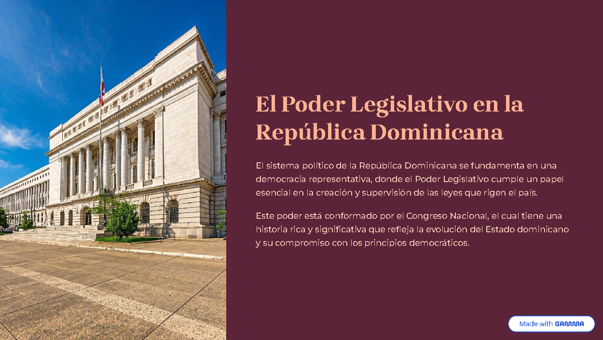 El Poder Legislativo en la República Dominicana: Estructura y Funciones ...
