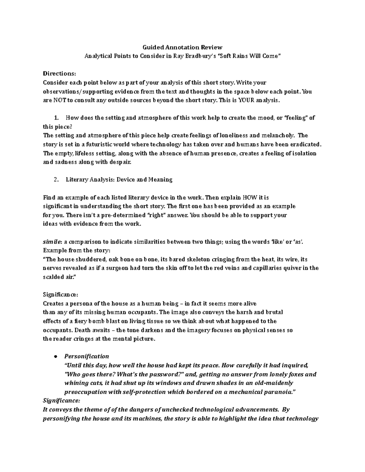 Guided Annotation Review There Will Come Soft Rains (1) (2) - Google ...