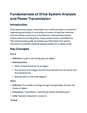 Mechanical Power Transmission Systems: Components and Principles Guide ...
