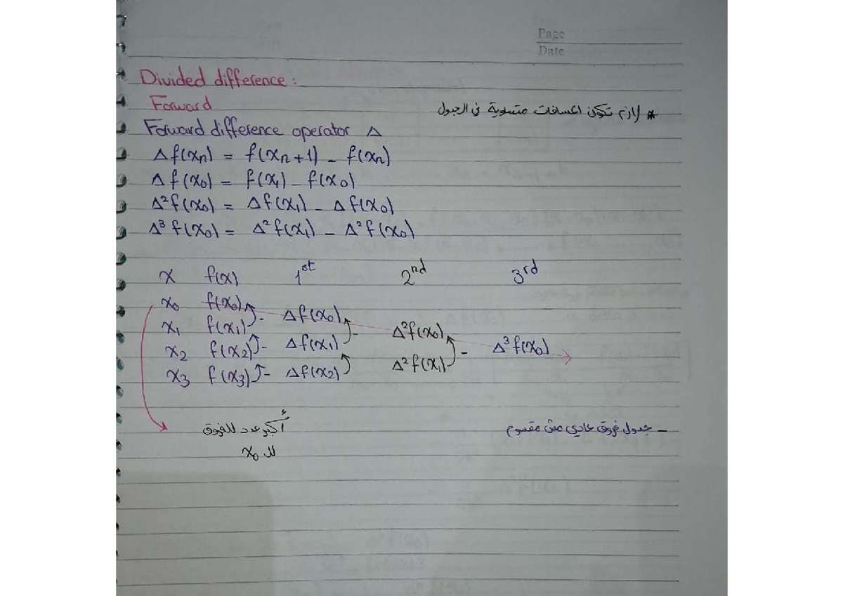 Numerical Methods: Forward & Backward Difference (Lec 8) - Studocu