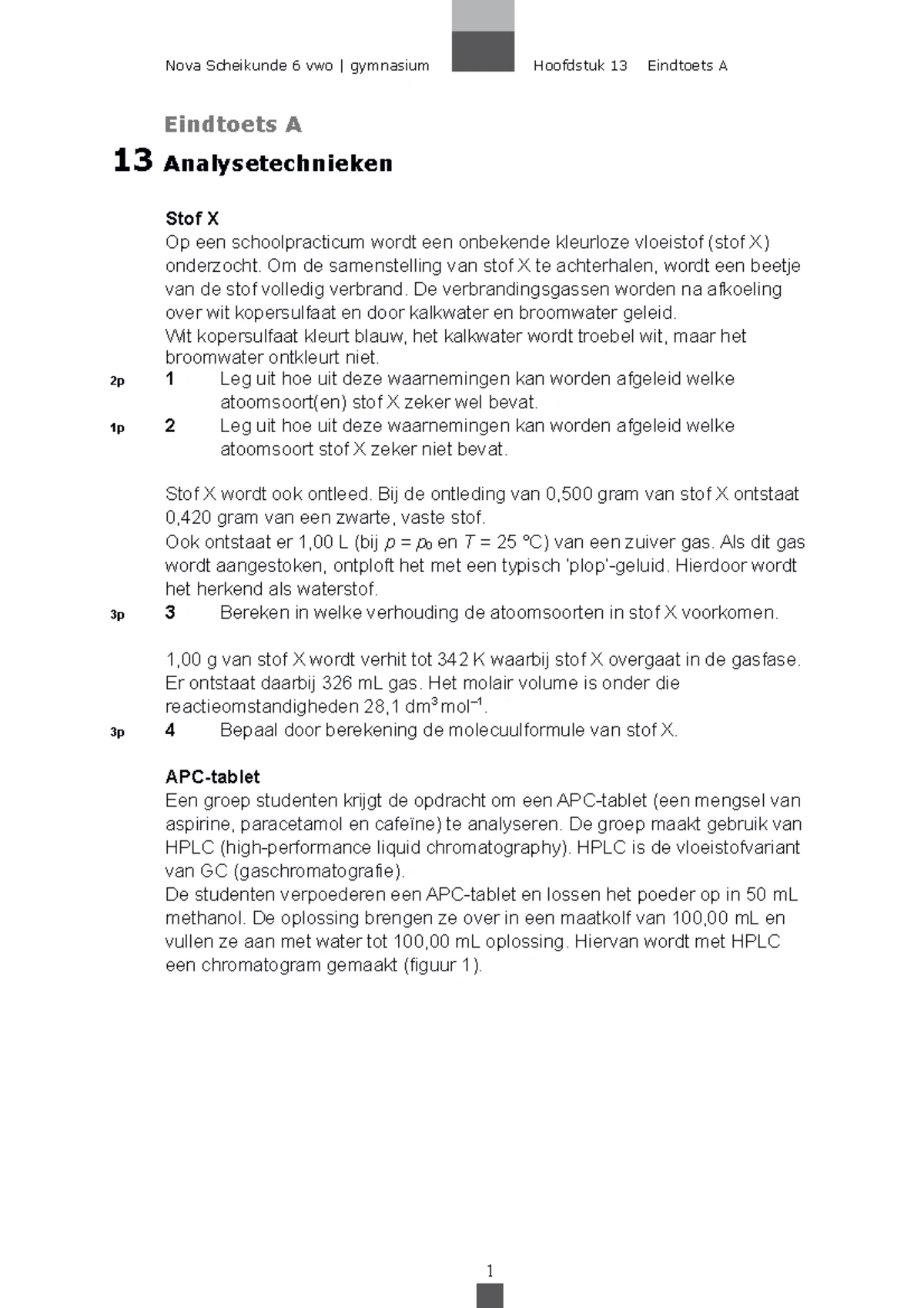 Scheikunde examen 2021 - III - Examen VWO 2021 scheikunde Bij dit examen hoort een ...