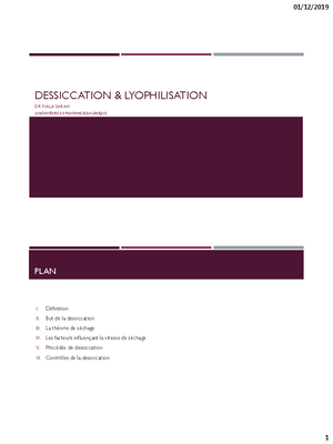 Dessiccation 23 - nhhjj - DESSICCATION La dessiccation ou le séchage ...