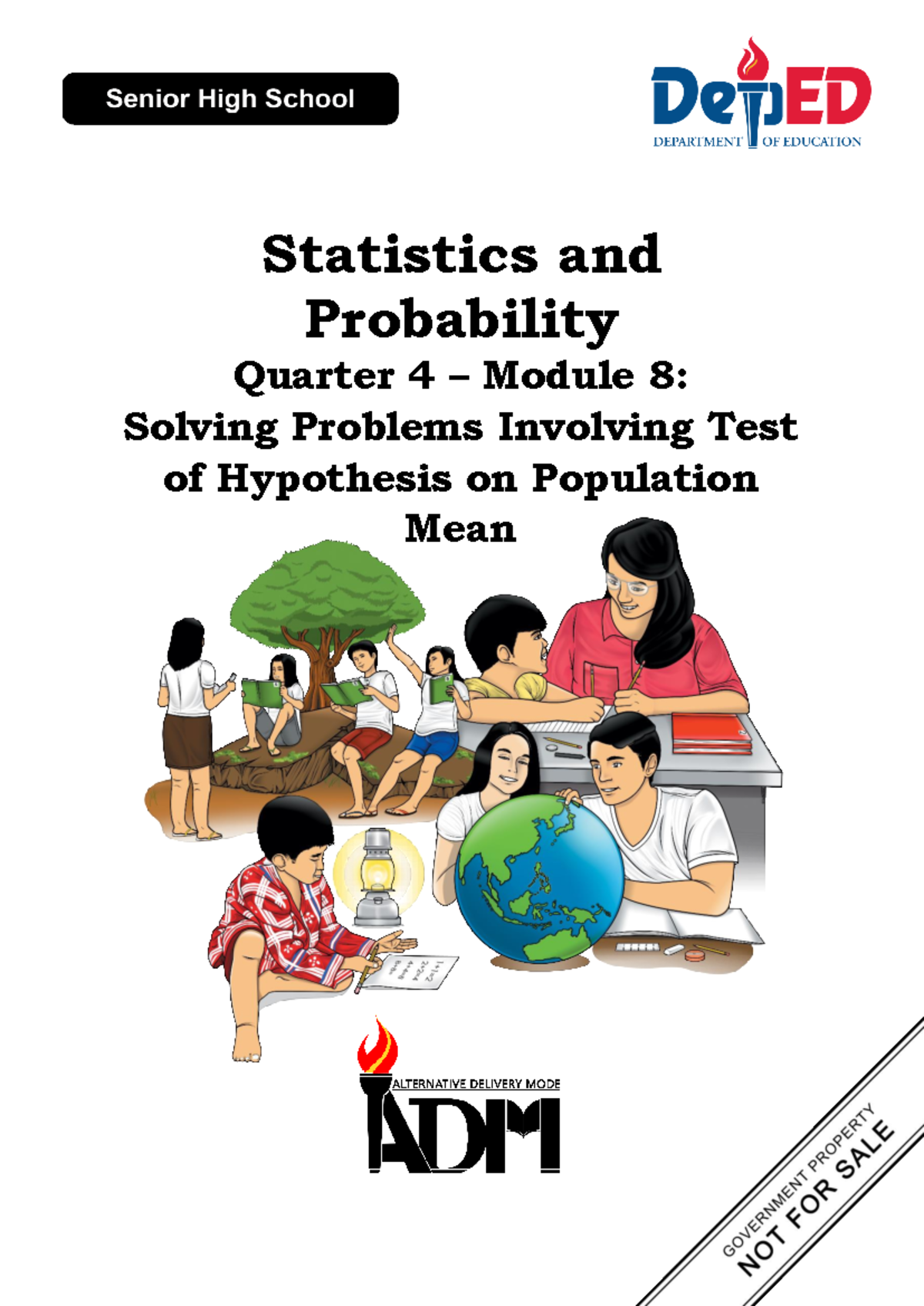Stat and Prob Q4 Mod8 Solving Problems Involving Test of Hypothesis on ...