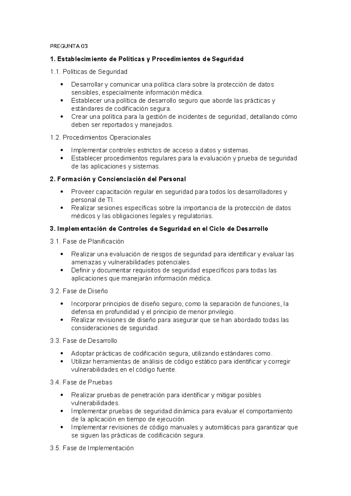 Final 03 - dwadaw - PREGUNTA 03 Establecimiento de Políticas y ...