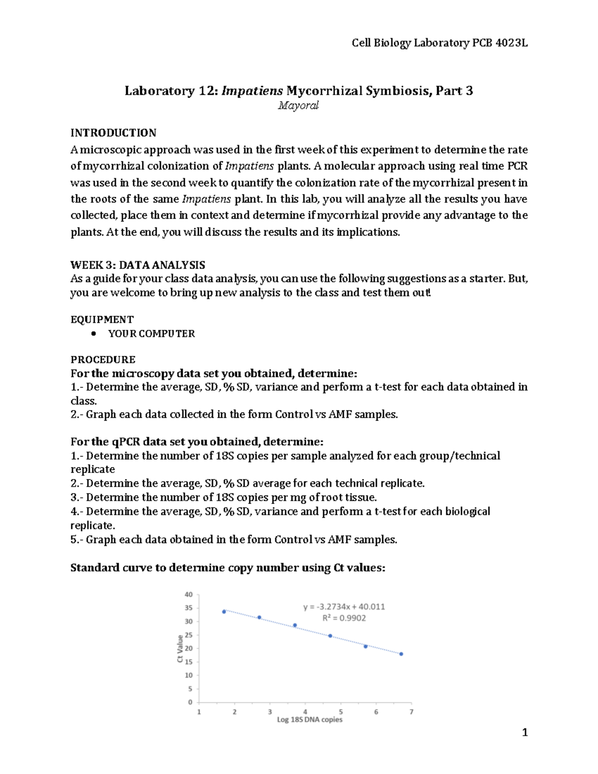Laboratory 12 Plant symbiosis Part 3 - Cell Biology Laboratory PCB ...