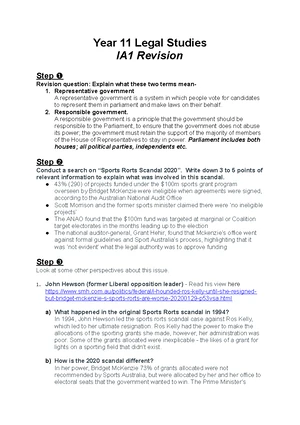 Year 11 Legal Studies - Adversary System: Nature & Challenges - Studocu