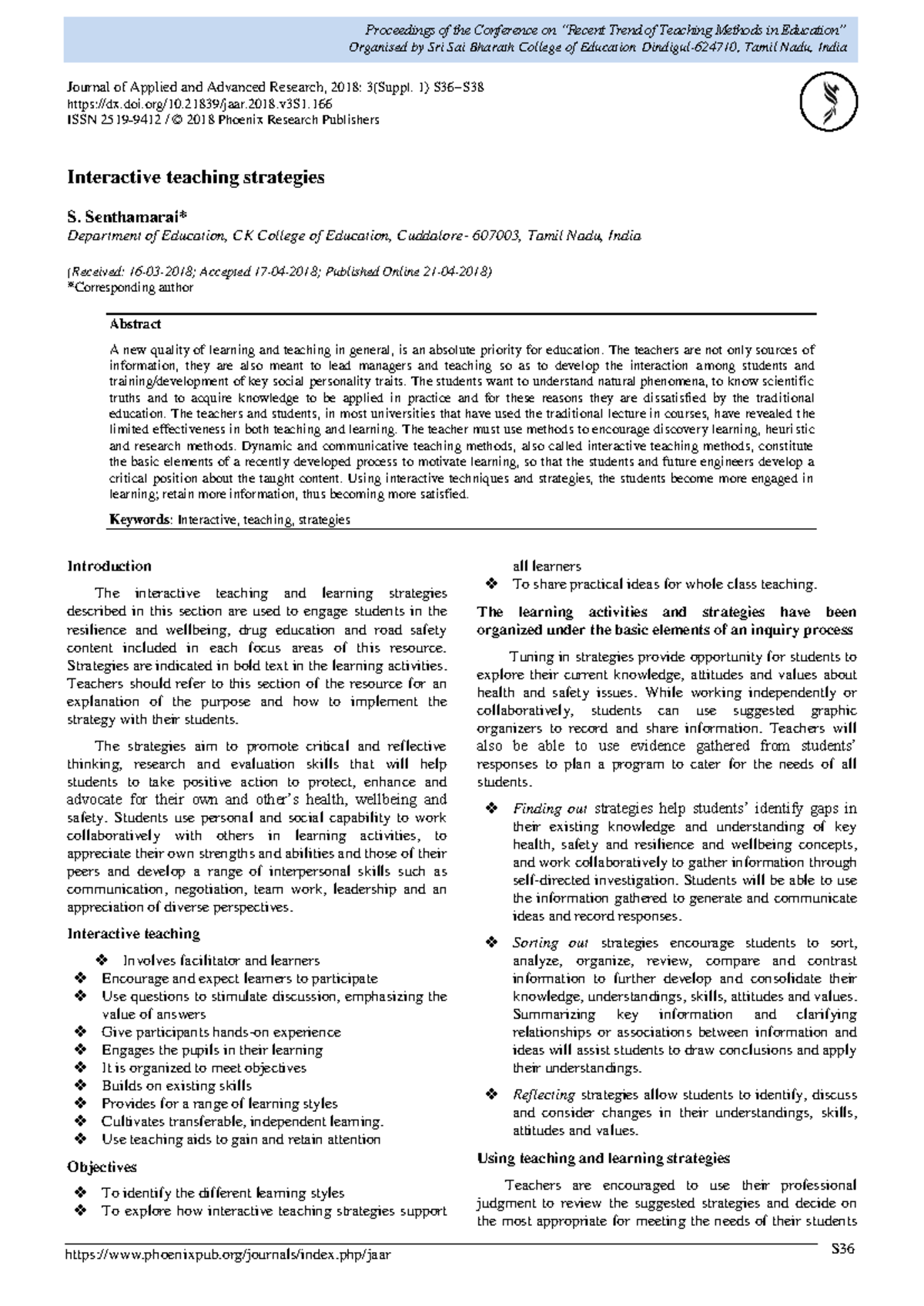 Interactive Teaching Strategies: Enhancing Learning Engagement - Studocu