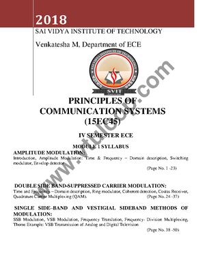 BEC402 PCS Module 1 Notes - Principles of Communication System - ATME ...