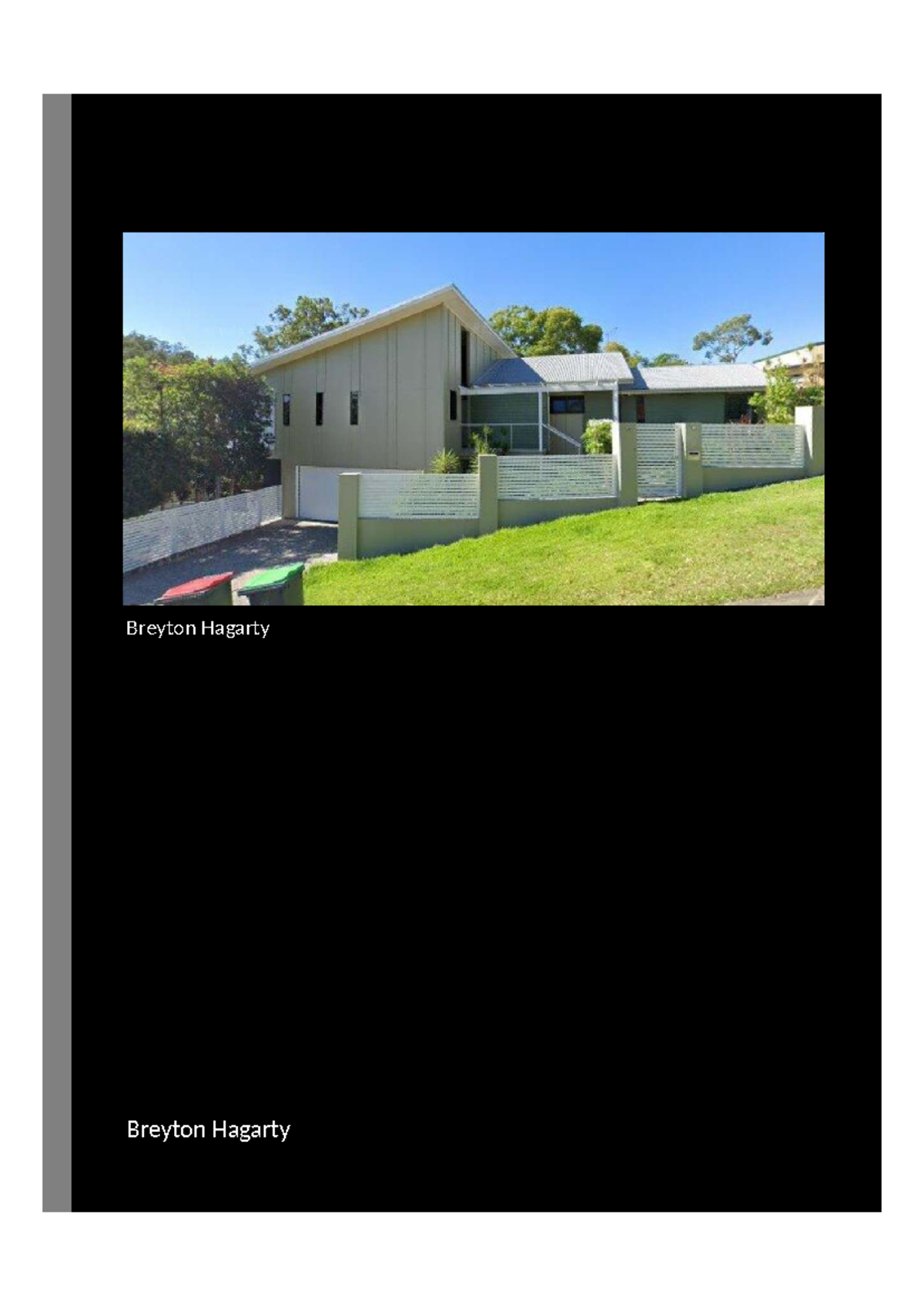 Valuation Summary of 11 Pender Street, The Gap - QUT Study Document ...