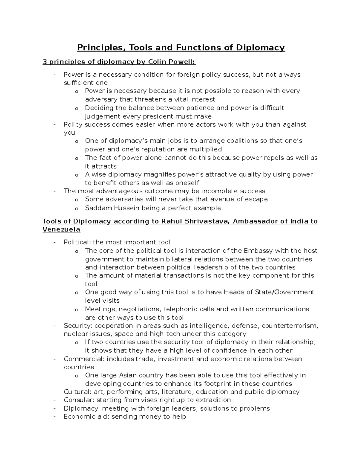 Diplomacy Principles & Tools: Insights from Colin Powell & Rahul ...