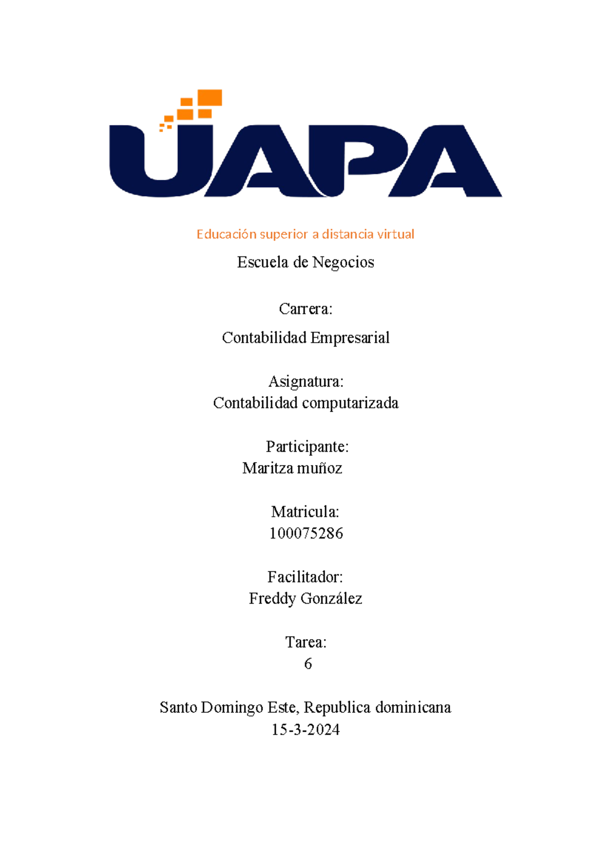 Tarea 6: Análisis del Software Daceasy en Contabilidad Computarizada ...