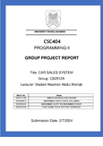 cs251 comp sci netcentric course - cs251 - UiTM Cawangan Perlis Kampus ...