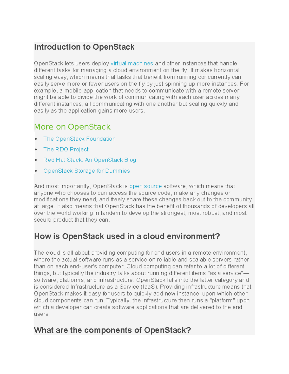 Introduction to OpenStack: Understanding IaaS & Its Core Components ...