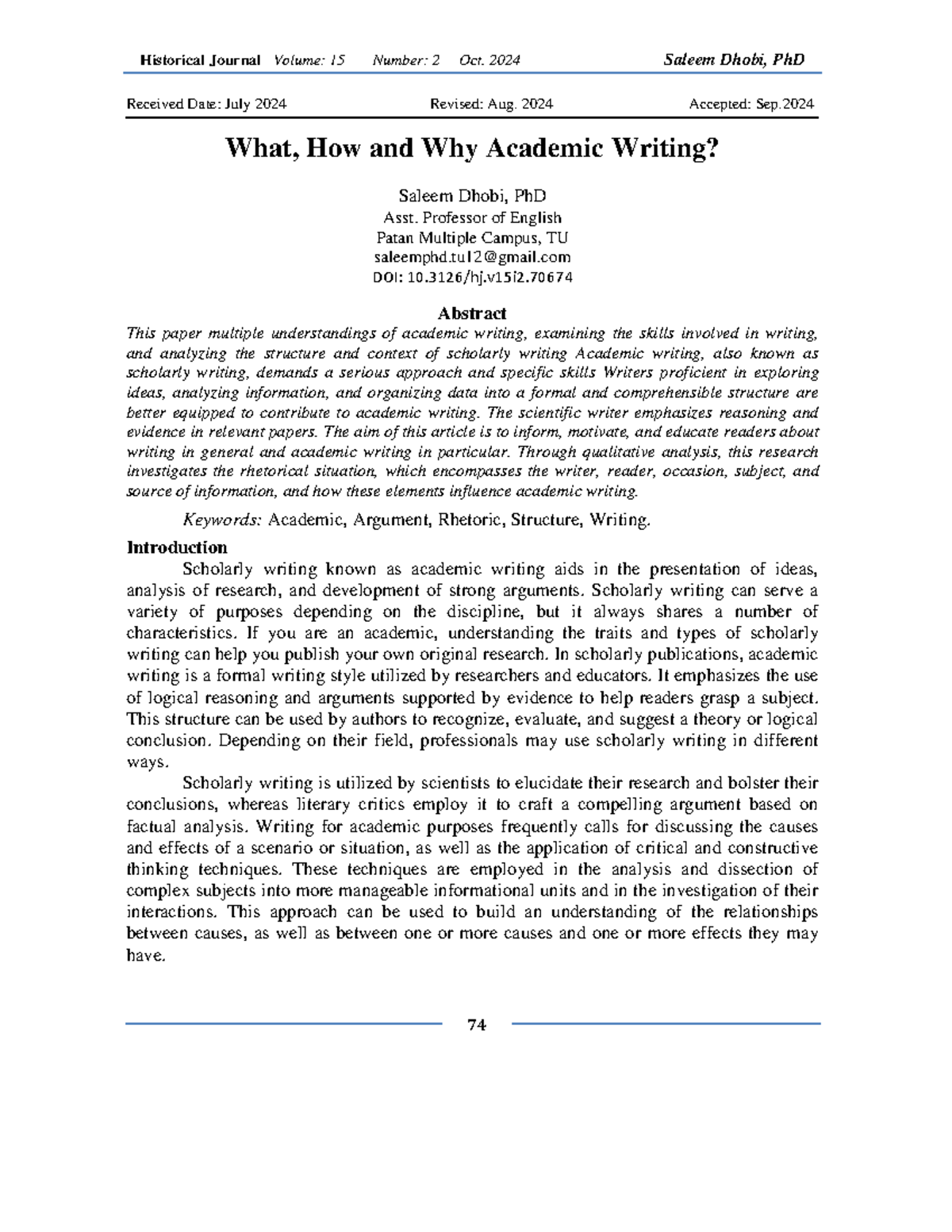 Academic Writing Insights: What, How, and Why (ENG 101) - Studocu