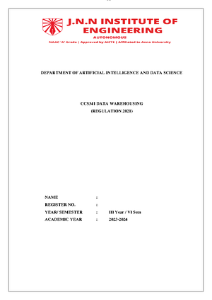 Jntua Artificial Intelligence Notes - R20 - 1 ARTIFICIAL INTELLIGENCE 2 ...