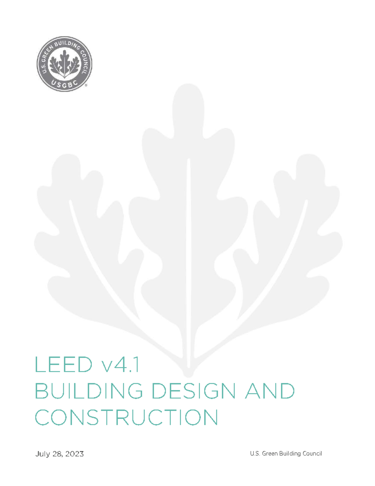 LEED v4.1 BDC Integrative Process & Location Strategies - July 2023 ...