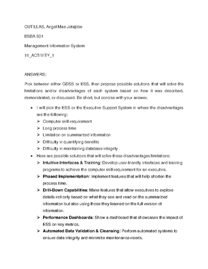11 QUIZ 1 Misfinals - Provide a possible application of each of the ...