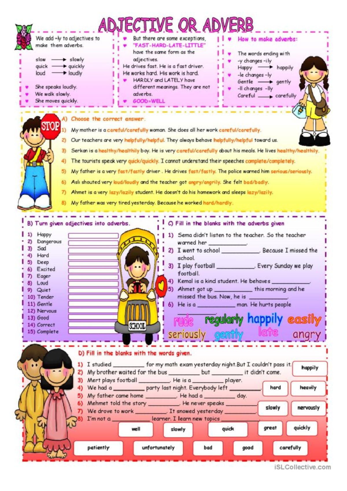 Adjective or Adverb: Additional Worksheets for Practice - Studocu